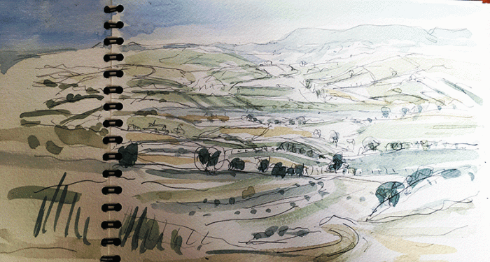 David Hayward - » Landscape Drawings